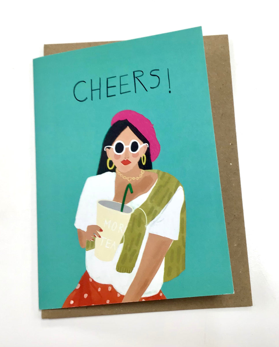 Cheers Girl Card – Happydashery