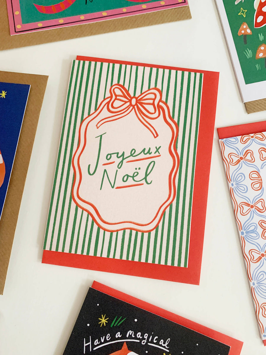 Joyeux Noel Regency Bow Border – Happydashery