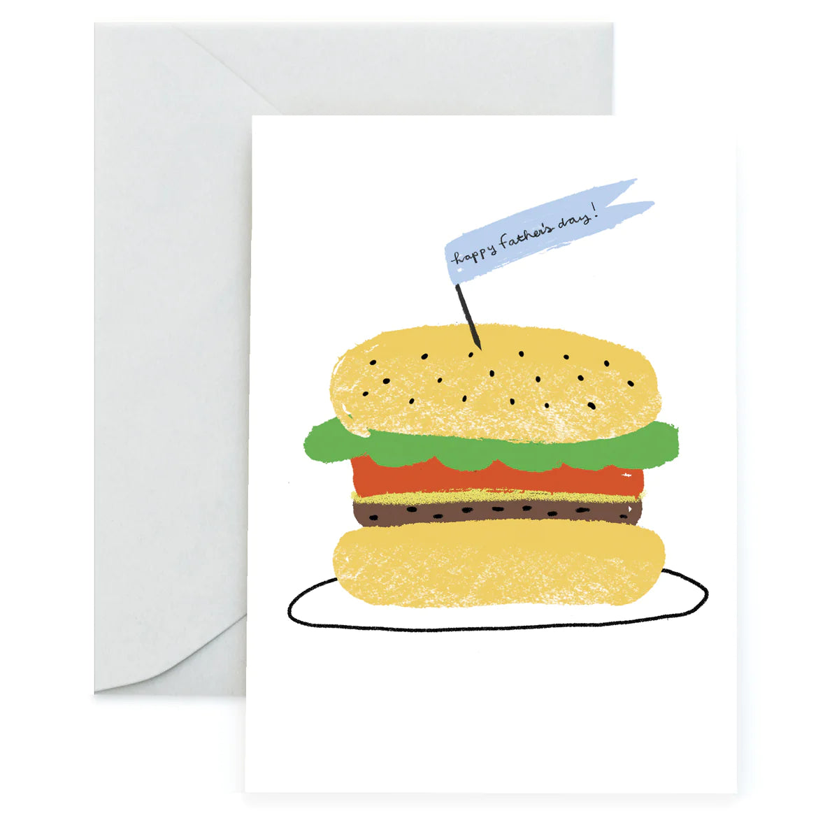 Burger For Dad Card – Happydashery