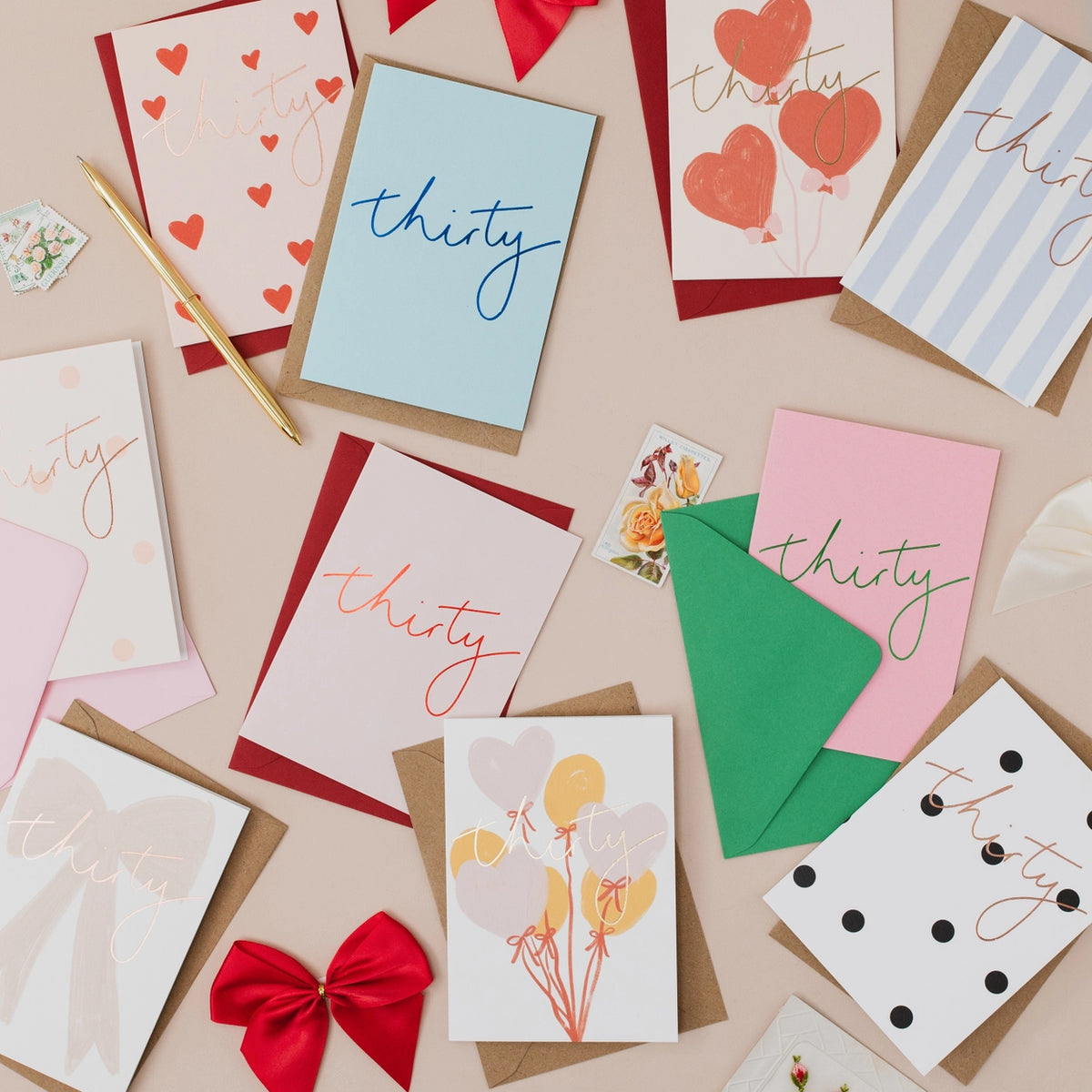 Foil Age Card - 30 - Blue/Navy Blue Foil – Happydashery