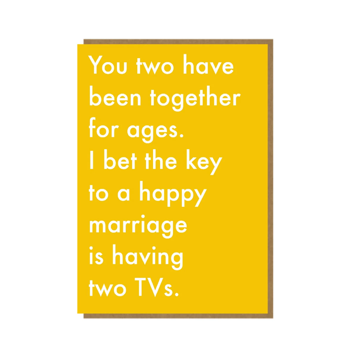 Two TVs Anniversary Card – Happydashery