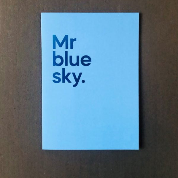 Mr Blue Sky Card – Happydashery