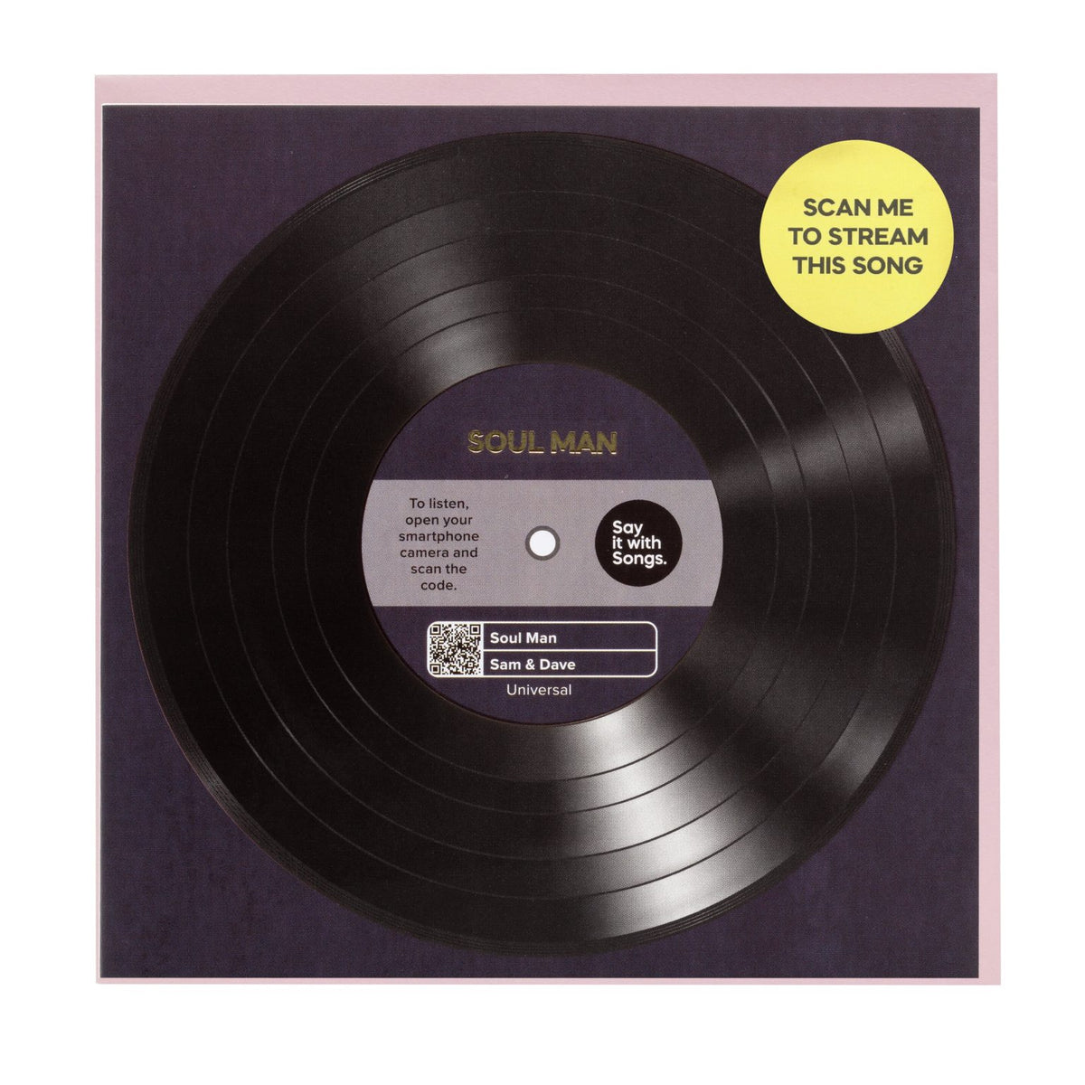 Soul Man Vinyl Card – Happydashery